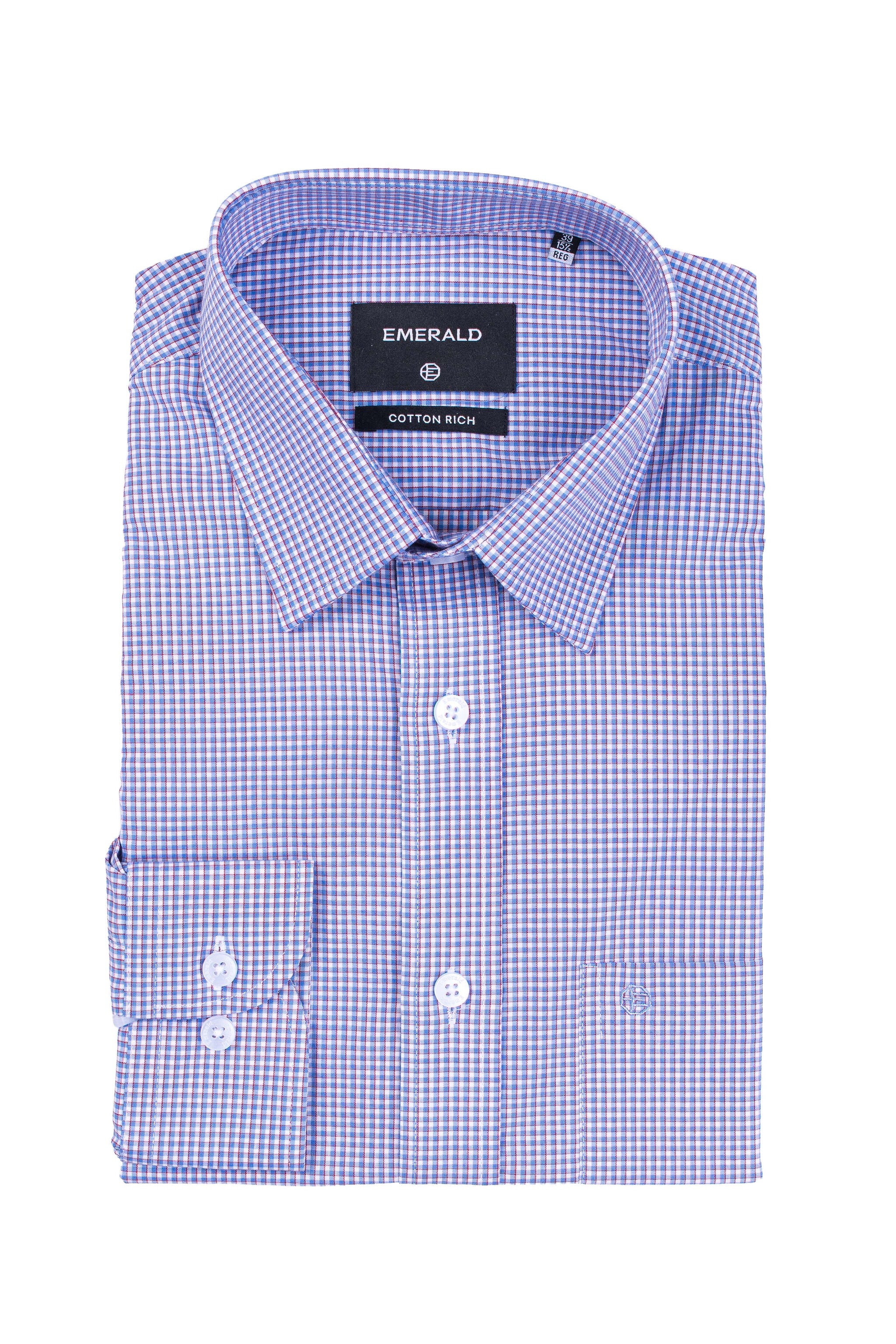 Emerald Formal Checks Regular Fit - Meadow Mauve