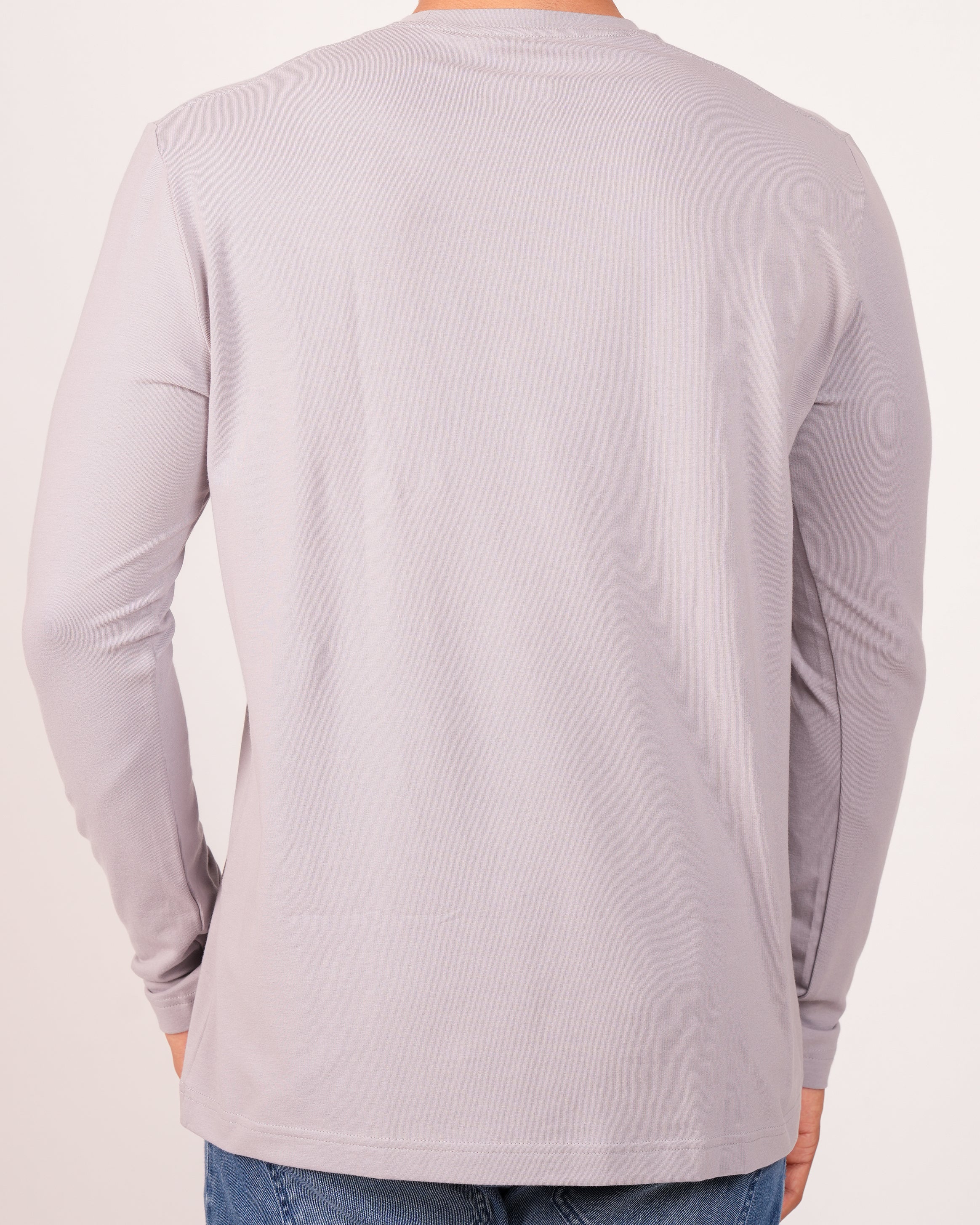 Emerald Crew Neck Slim Fs-OPAL GREY