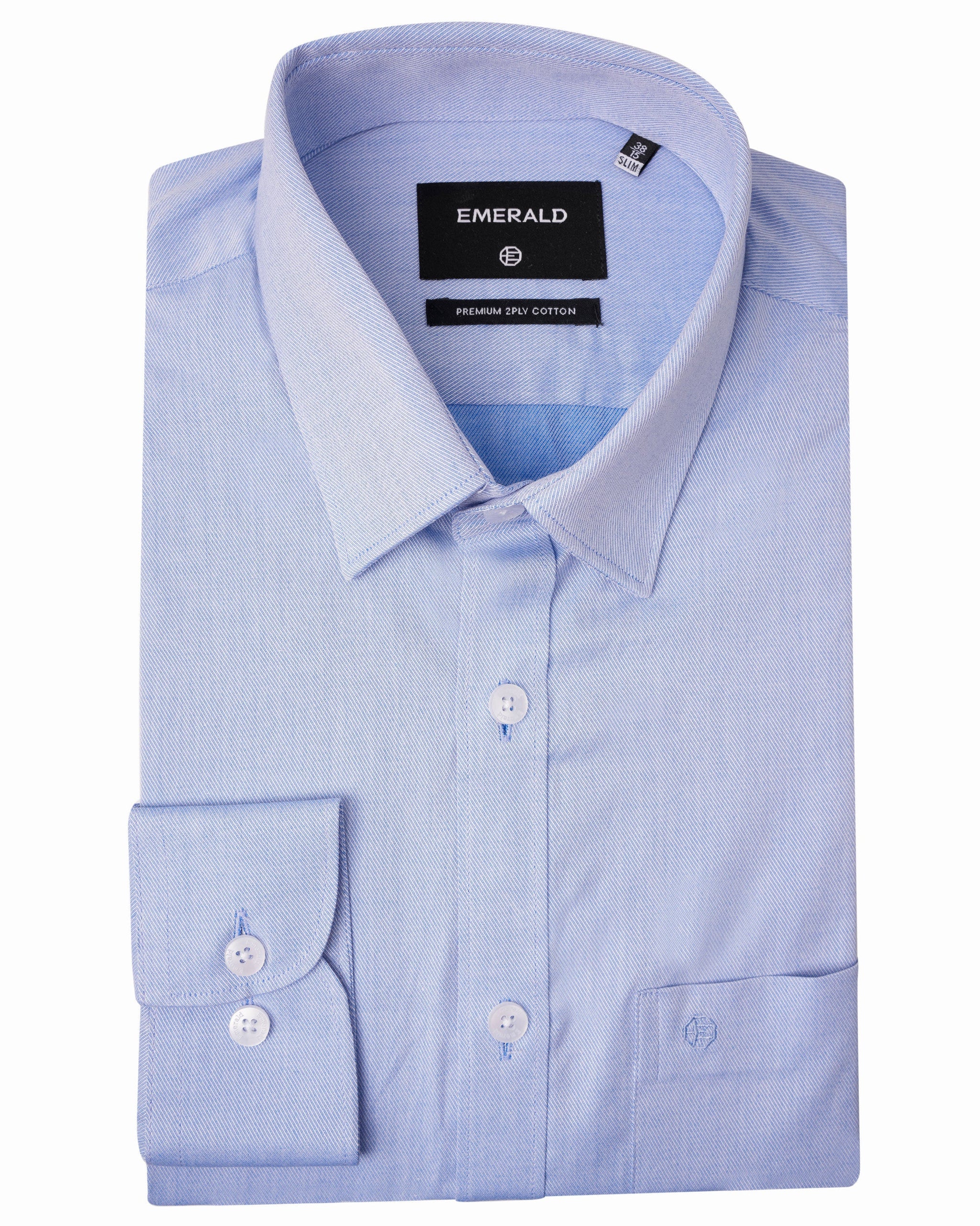 Emerald Formal Plain Slim Fit - Baby Blue