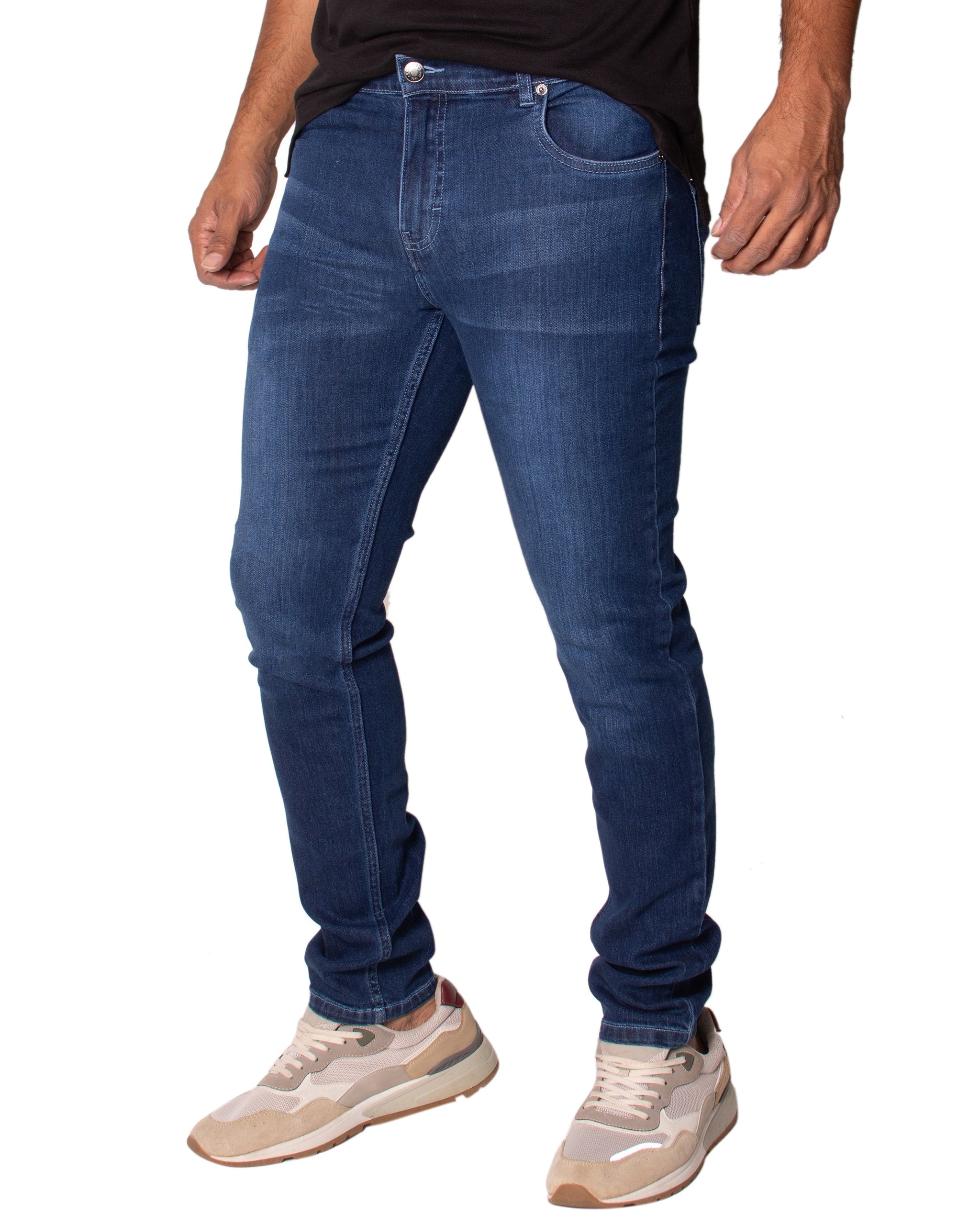 Denim Plain Slim Fit-Mid Wash