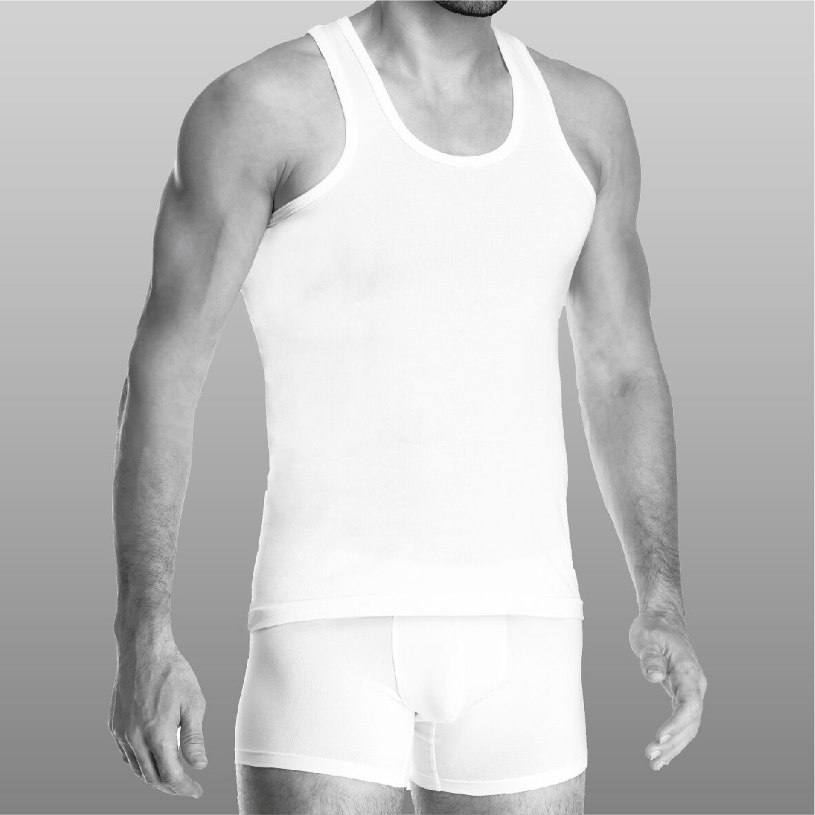 Sleevless Vest - White